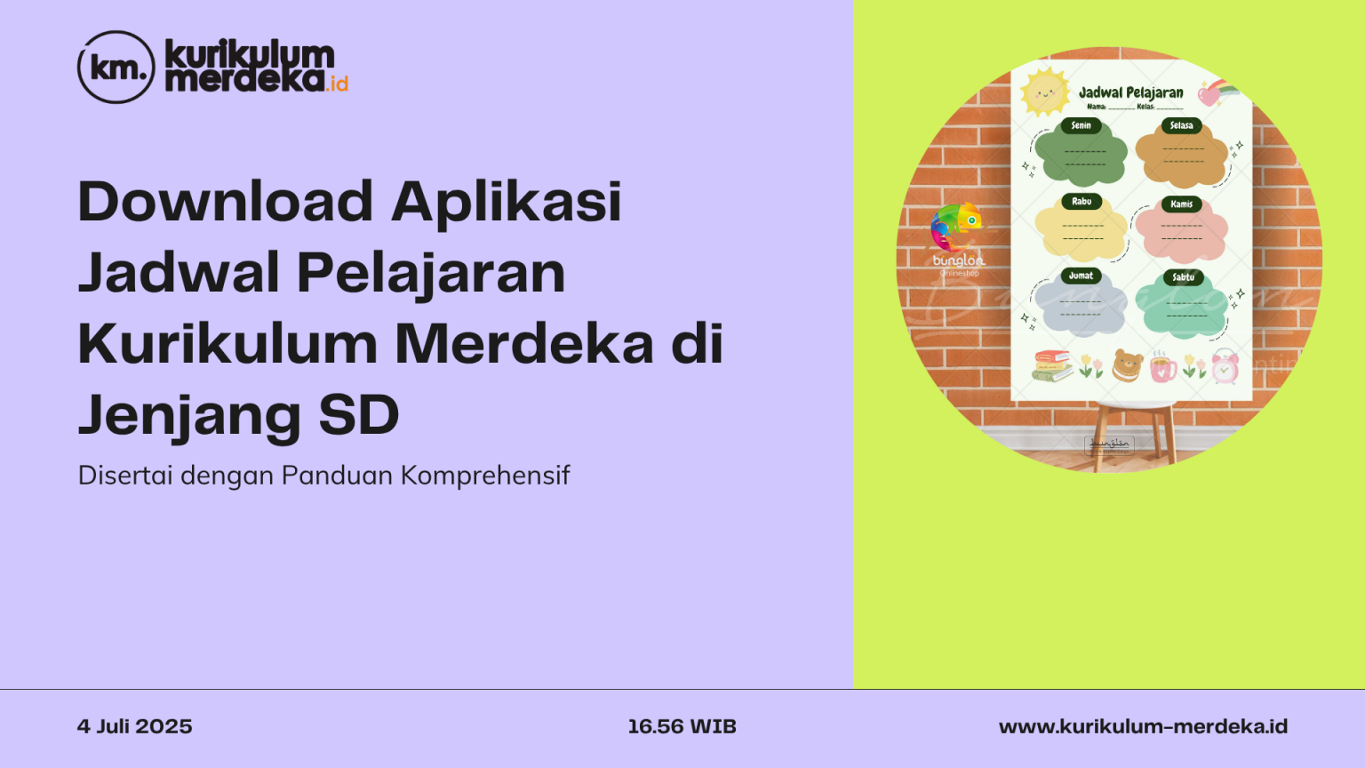 Download Jadwal Pelajaran Kurikulum Merdeka di Jenjang SD: Panduan ...